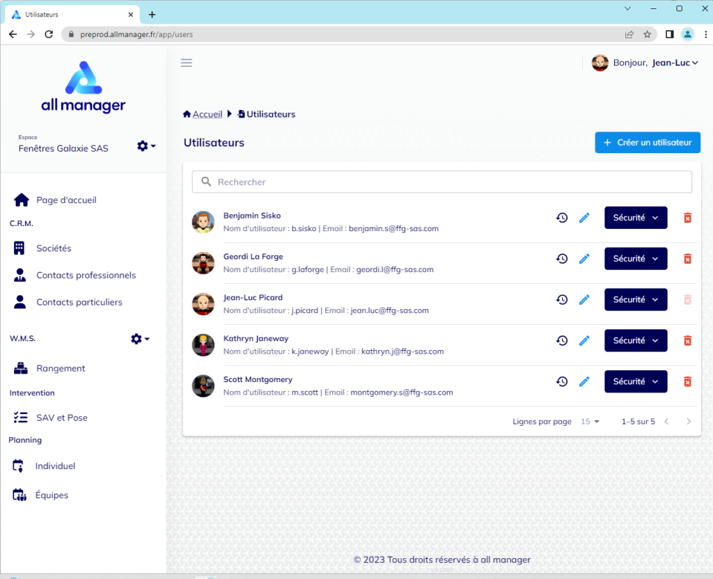 À propos - All manager